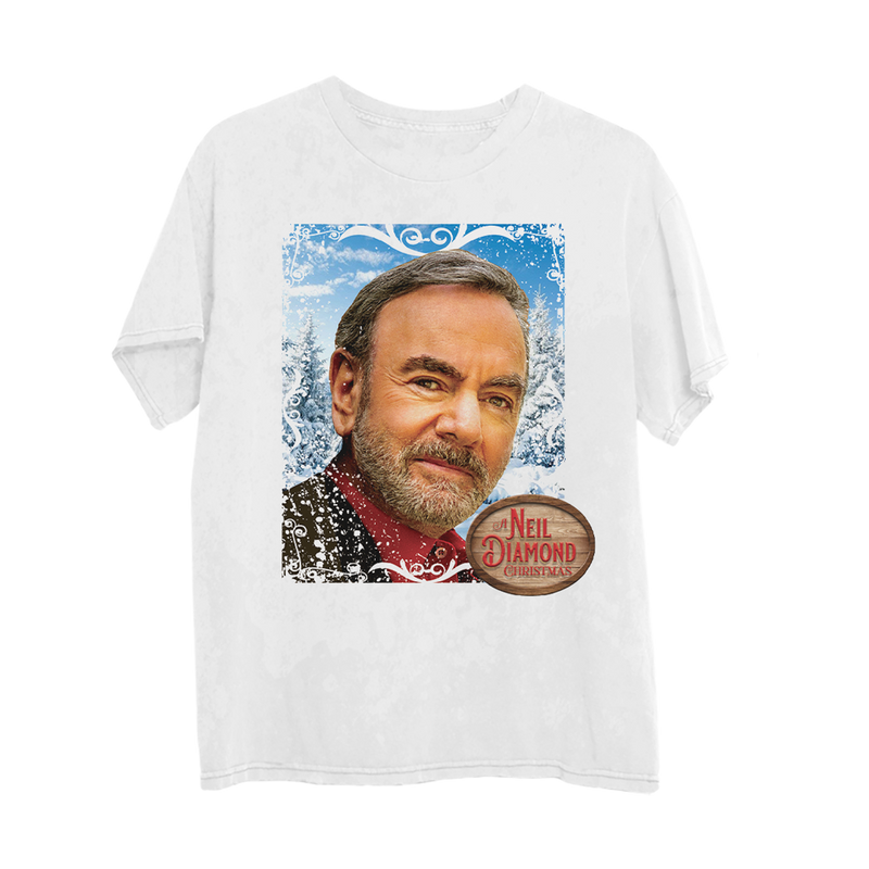 A Neil Diamond Christmas White T-Shirt - Neil Diamond Official Store