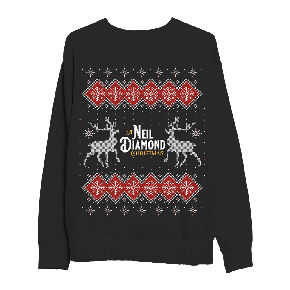 A Neil Diamond Christmas Black Crewneck - Neil Diamond Official Store